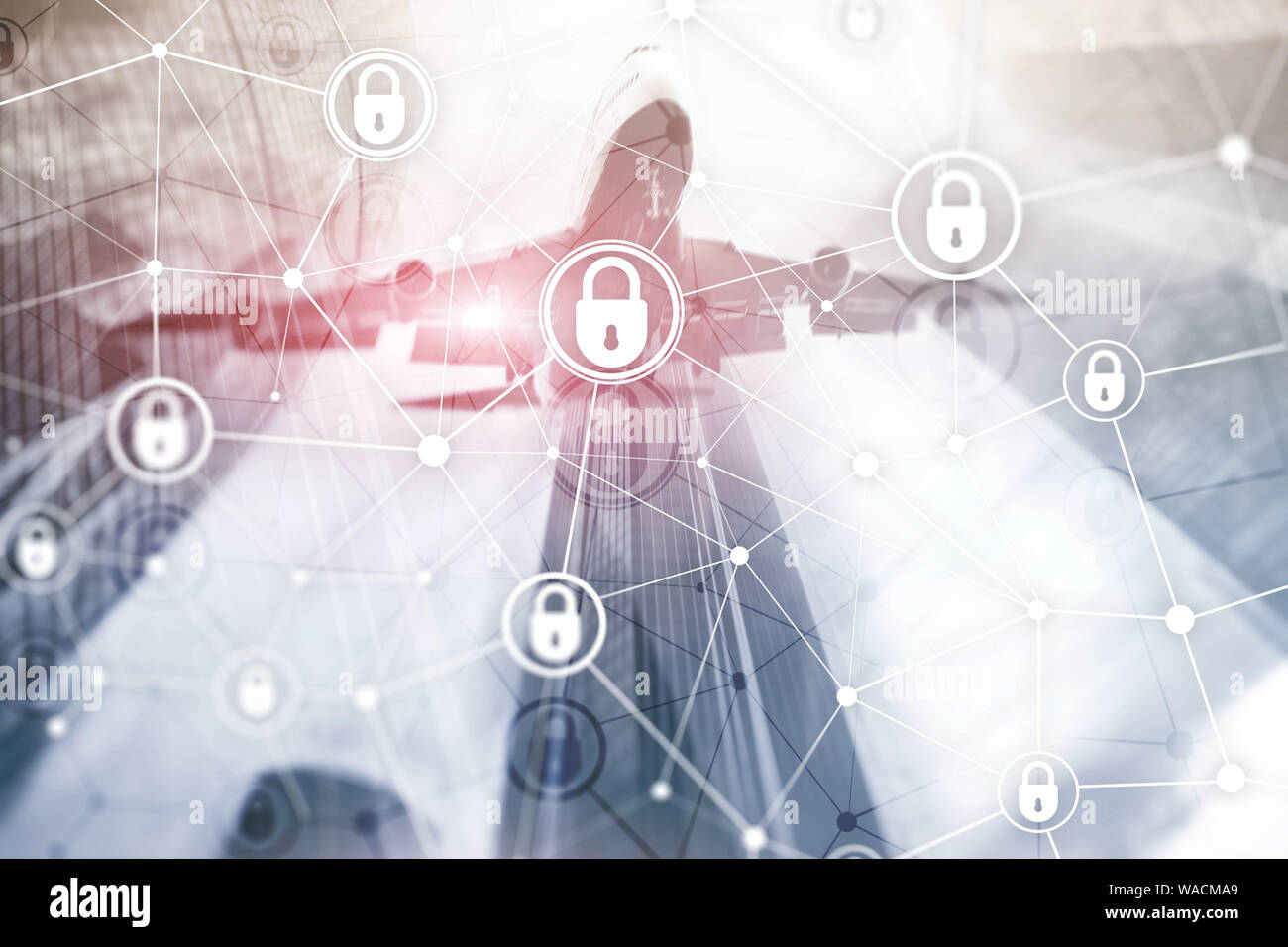 Cyber security, information privacy, data protection concept on modern ...