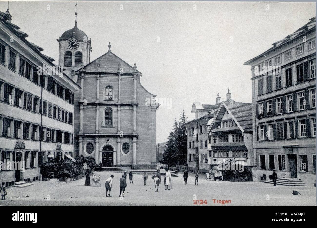 Dorfplatz Trogen 1920 Stock Photo - Alamy