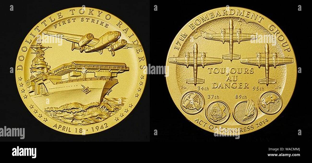 Congressional Gold Medal for the Doolittle Tokyo Raiders Stock Photo ...