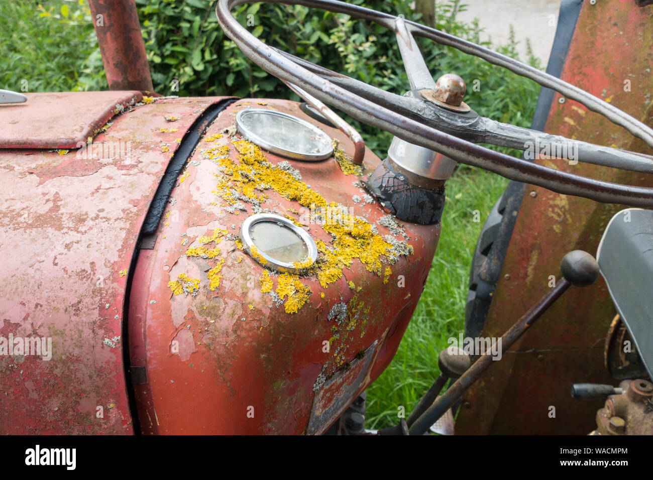 Close up of a Vintage Massey-Ferguson 35X Tractor, England, UK Stock ...