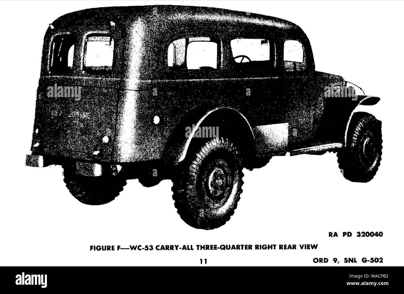 Dodge WC-53 CarryAll right rear from TM9-808 Stock Photo - Alamy