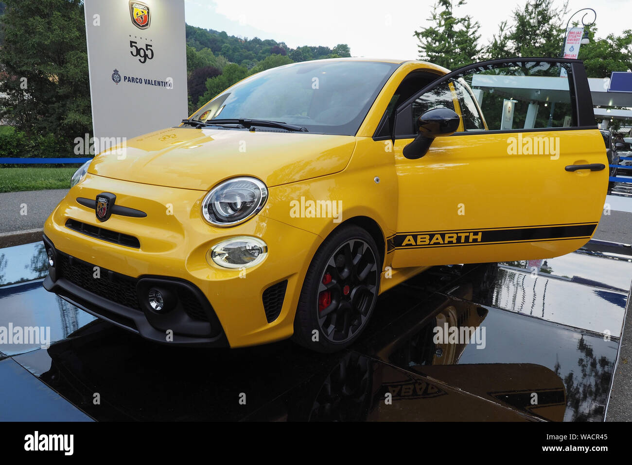 TURIN, ITALY - CIRCA JUNE 2016: Abarth 595 car Stock Photo - Alamy