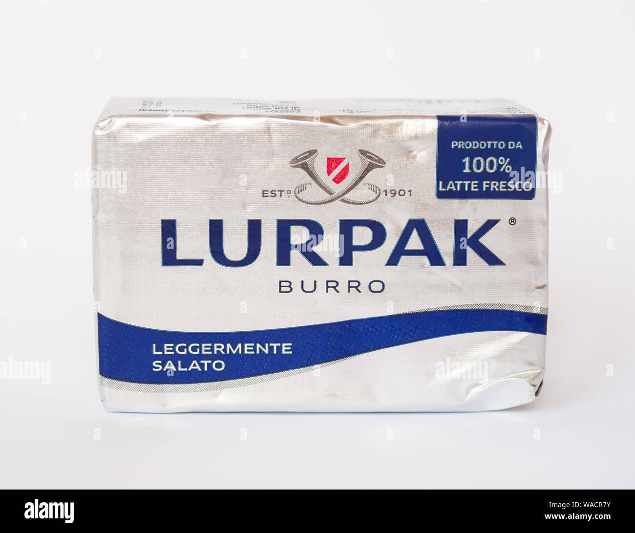 COPENHAGEN, DENMARK - CIRCA AUGUST 2019: Lurpak salted butter Stock ...