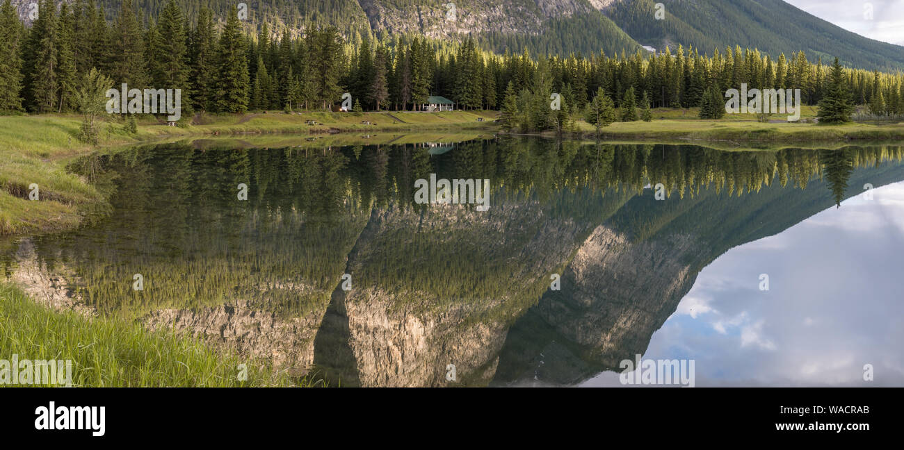 Cascade Ponds in Banff National Park, Alberta, Canada Stock Photo - Alamy