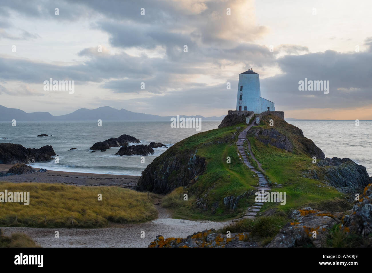 Lighthouses of Anglesey in Wales Stock Photo - Alamy
