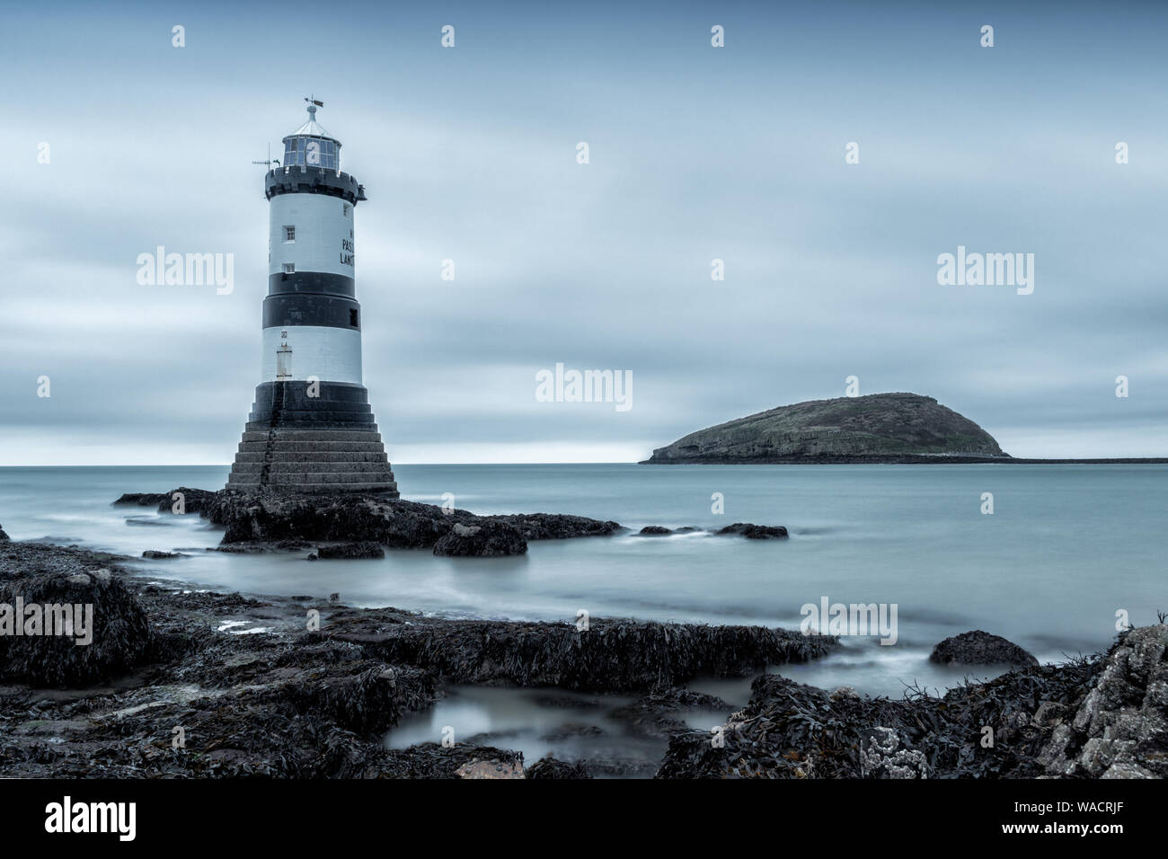 Lighthouses of Anglesey in Wales Stock Photo - Alamy