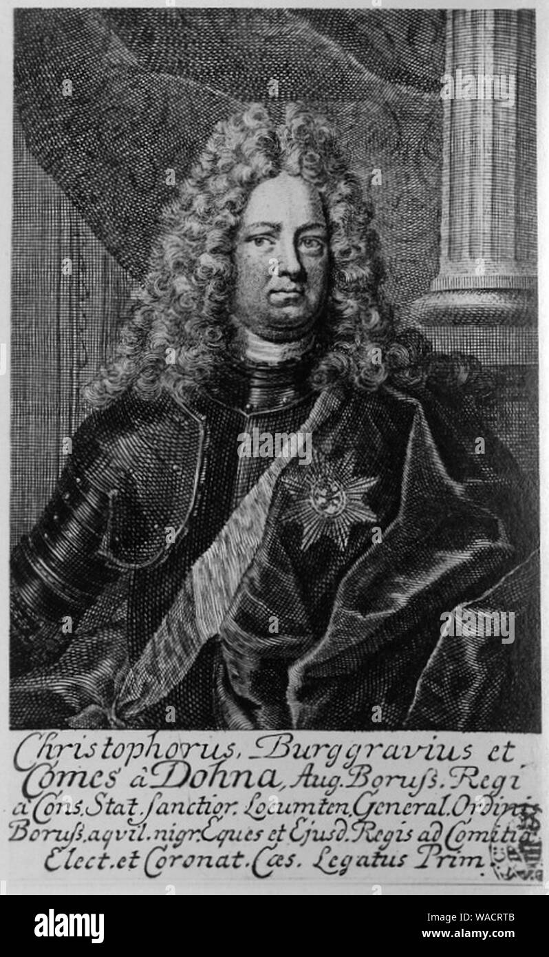 Dohna-Schlodien, Christoph I. zu (1665-1733 Stock Photo - Alamy