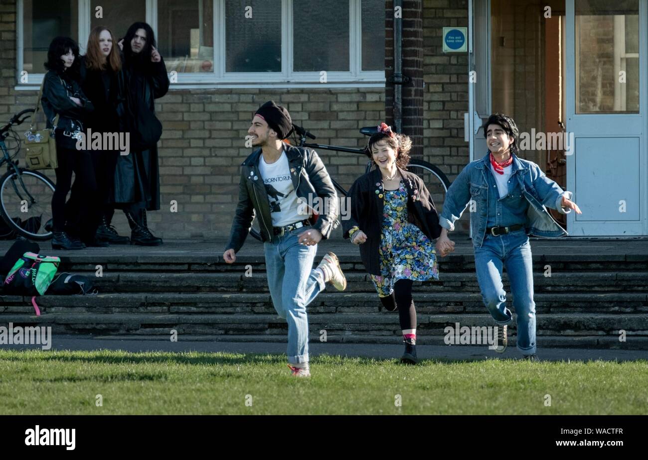 BLINDED BY THE LIGHT, from left: Aaron Phagura, Nell Williams, Viveik ...