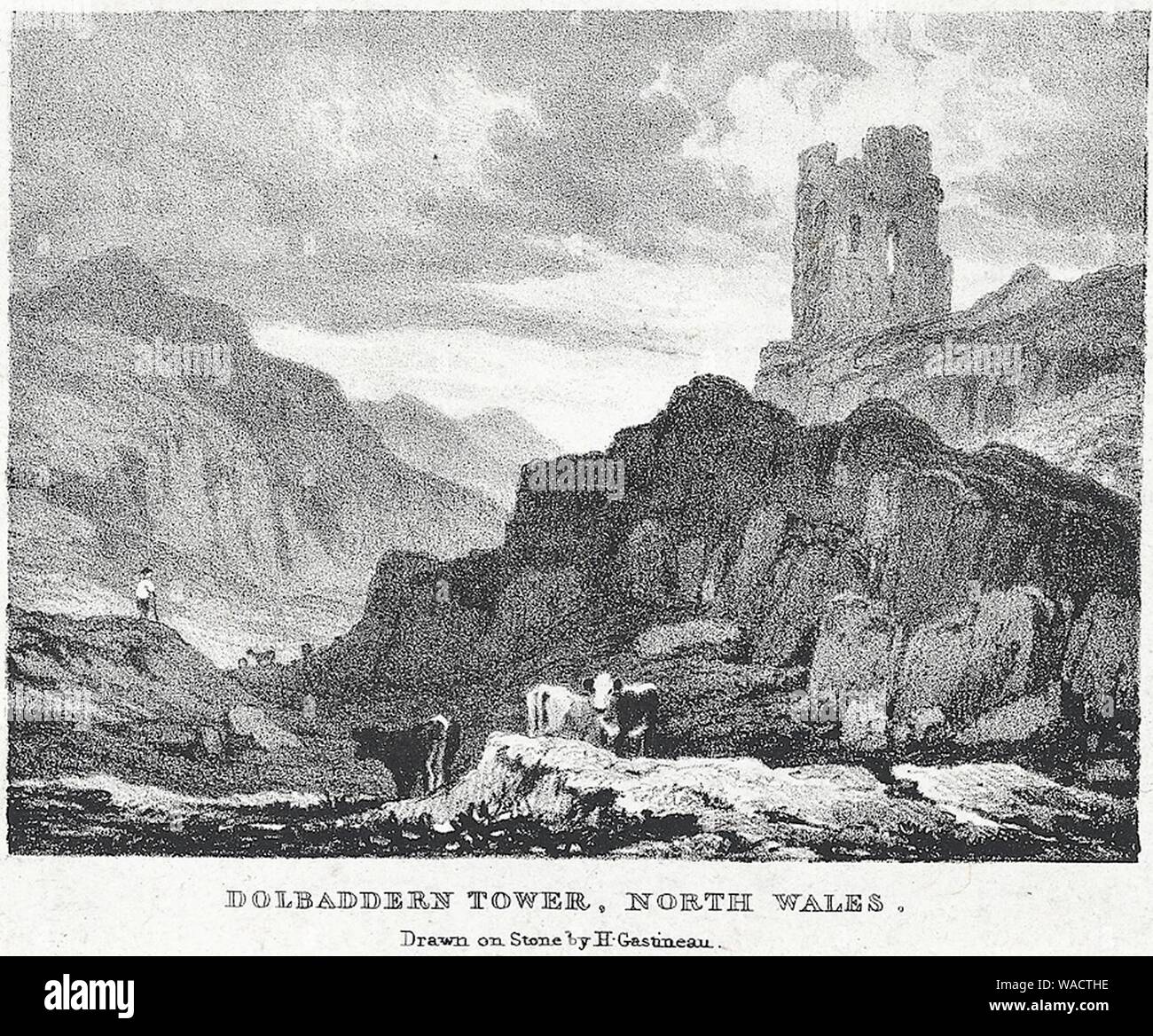 Dolbaddern Tower, north Wales Stock Photo - Alamy