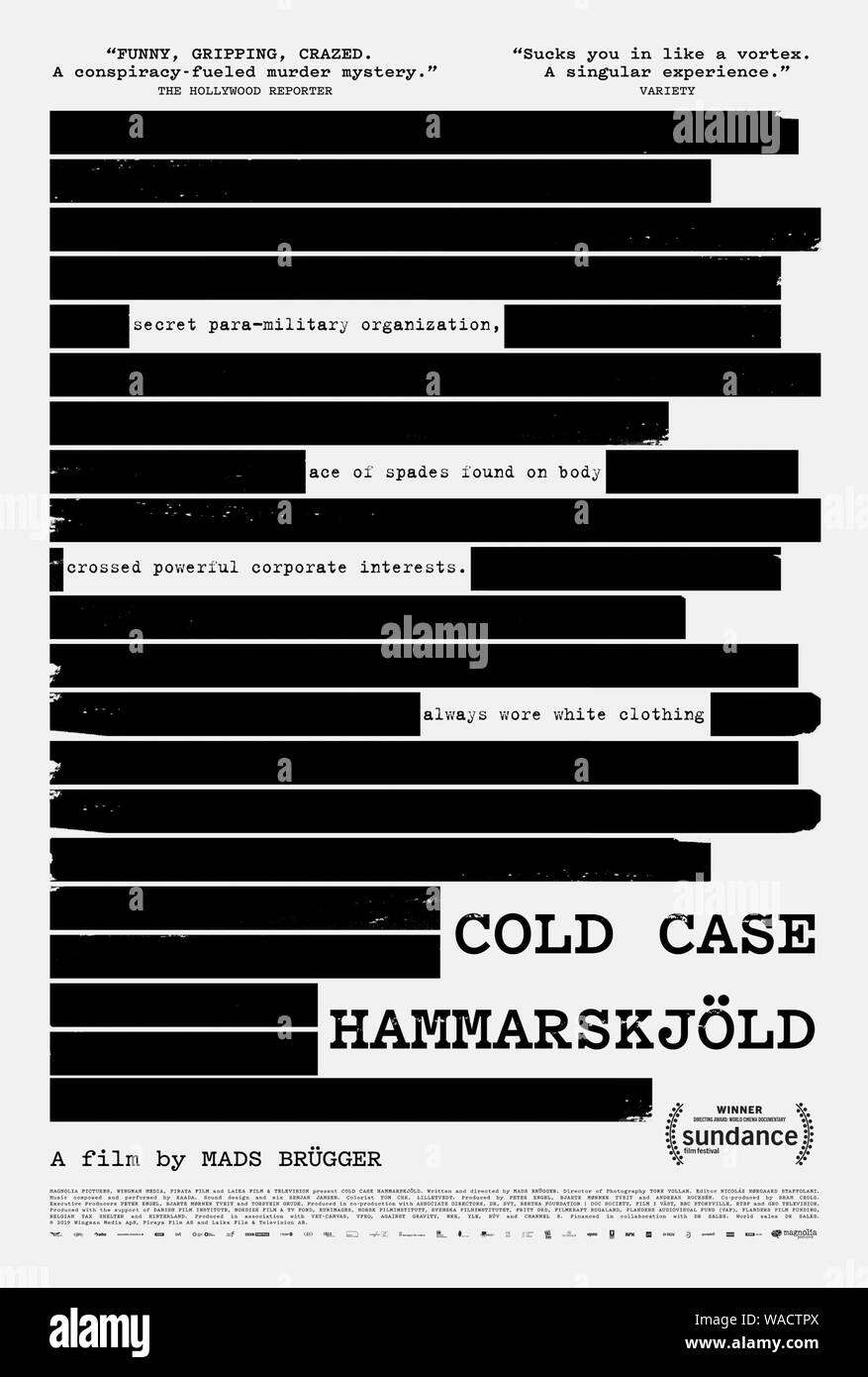 COLD CASE HAMMARSKJOLD, US poster, 2019. © Magnolia Pictures / Courtesy ...