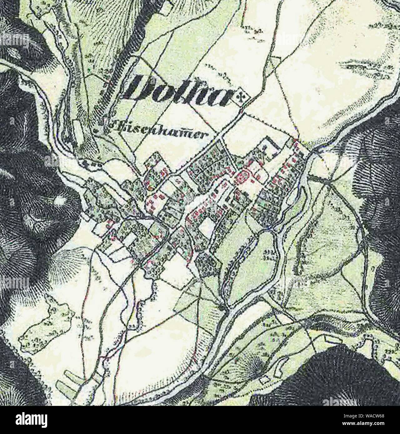 Dolha map 1 Stock Photo - Alamy