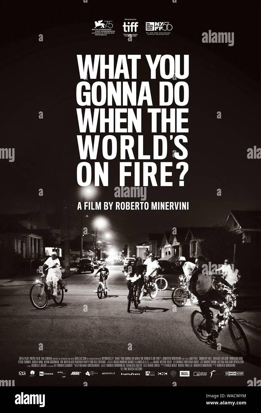 WHAT YOU GONNA DO WHEN THE WORLD S ON FIRE?, US poster, 2018. © Kimstim ...