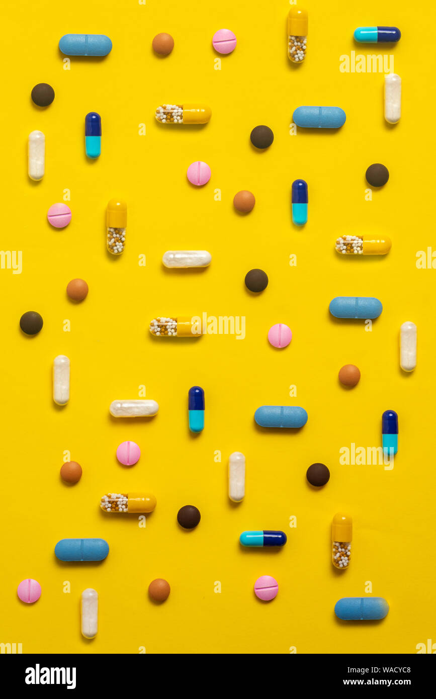 Different types pills health hi-res stock photography and images - Alamy