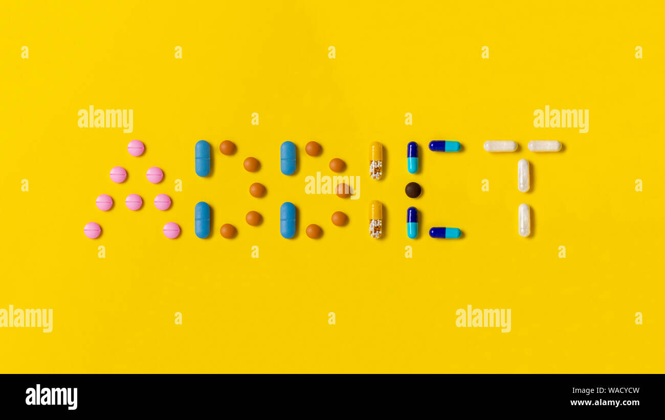 Medication word hi-res stock photography and images - Alamy