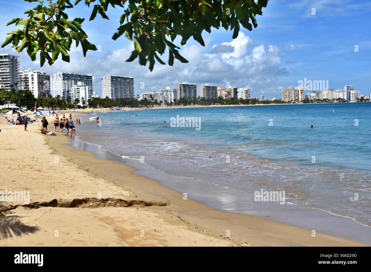 Isla Verde beach at Puerto Rico Stock Photo - Alamy