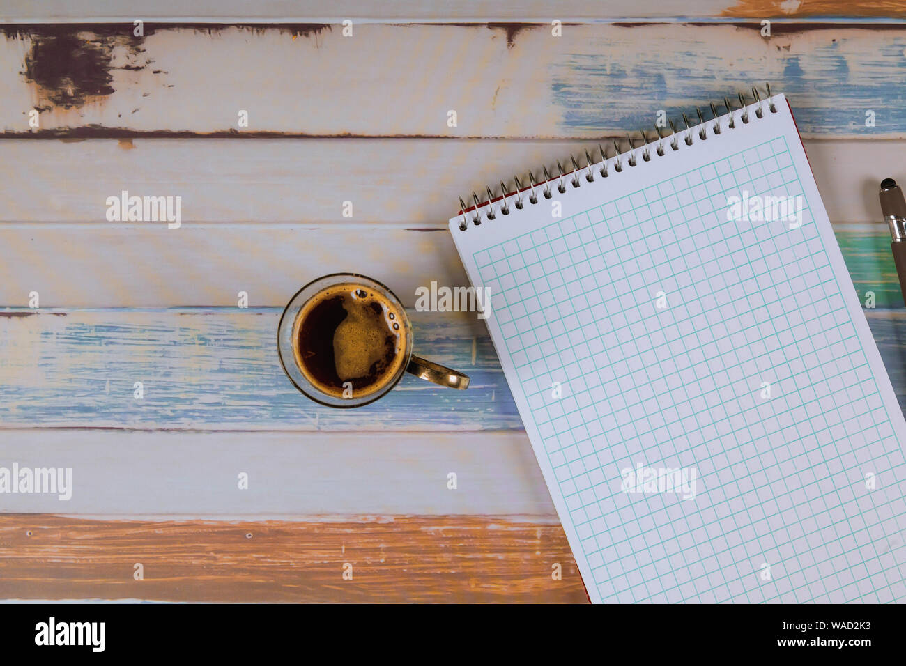 Espresso cup pen table hi-res stock photography and images - Alamy