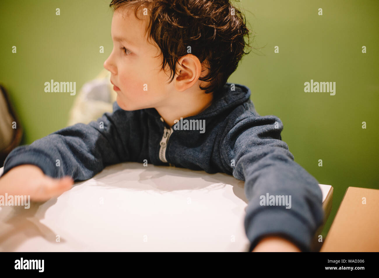 Desk table wall preschool hi-res stock photography and images - Alamy