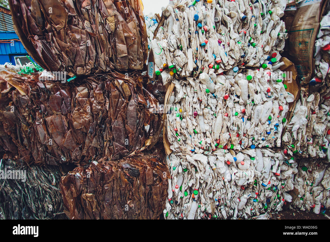 Shredded plastic bottles hi-res stock photography and images - Alamy