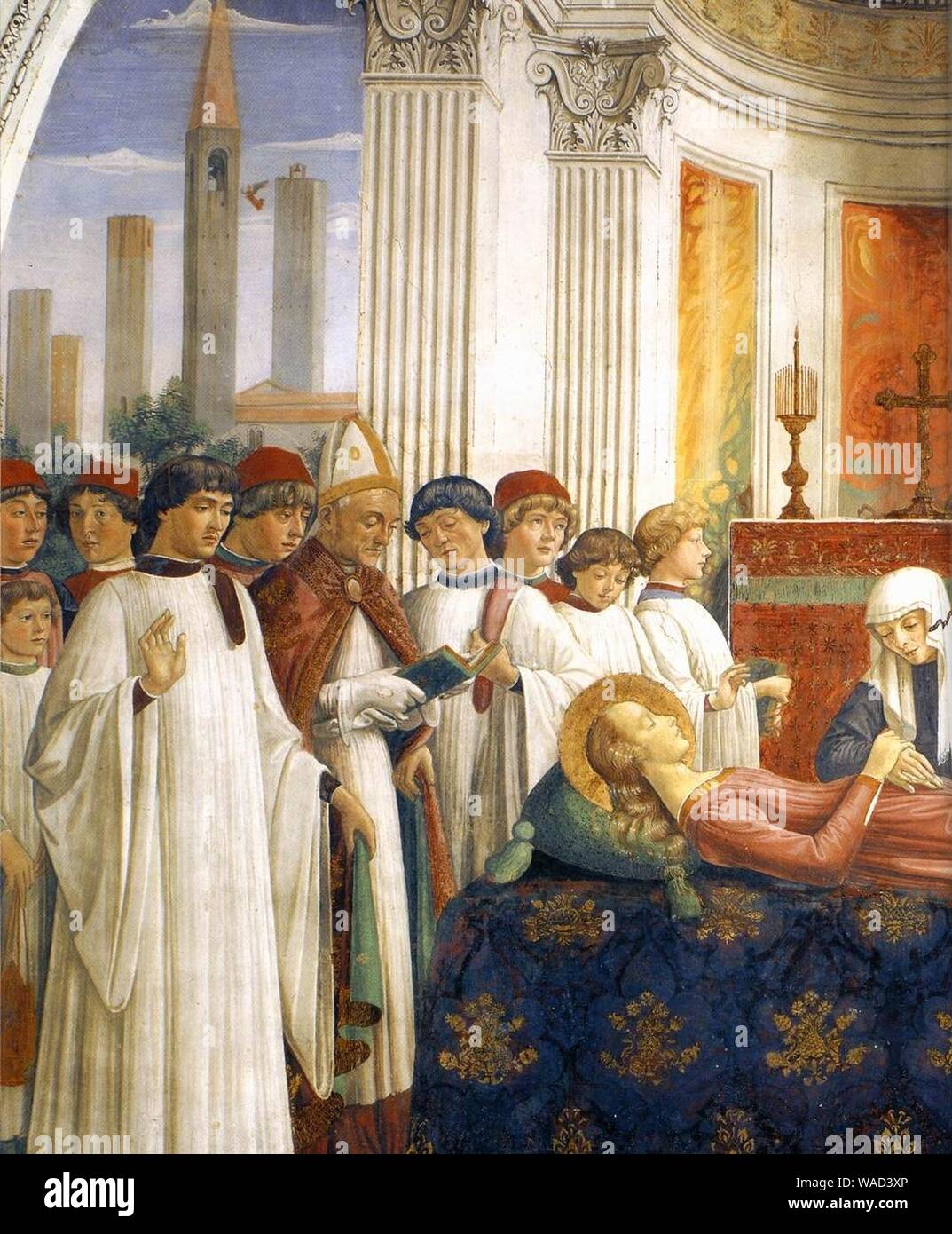 Domenico Ghirlandaio - Obsequies of St Fina (detail Stock Photo - Alamy