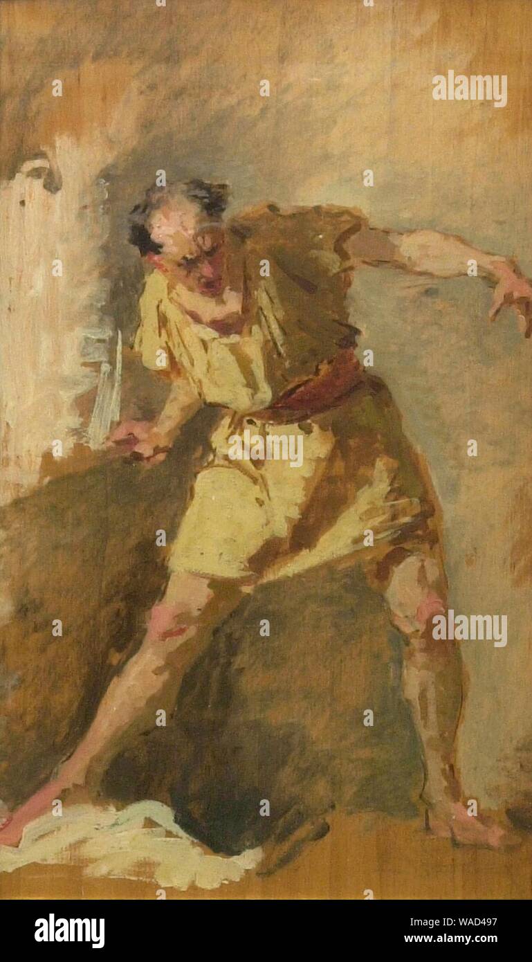 Domenico Morelli - The Gladiator Stock Photo - Alamy