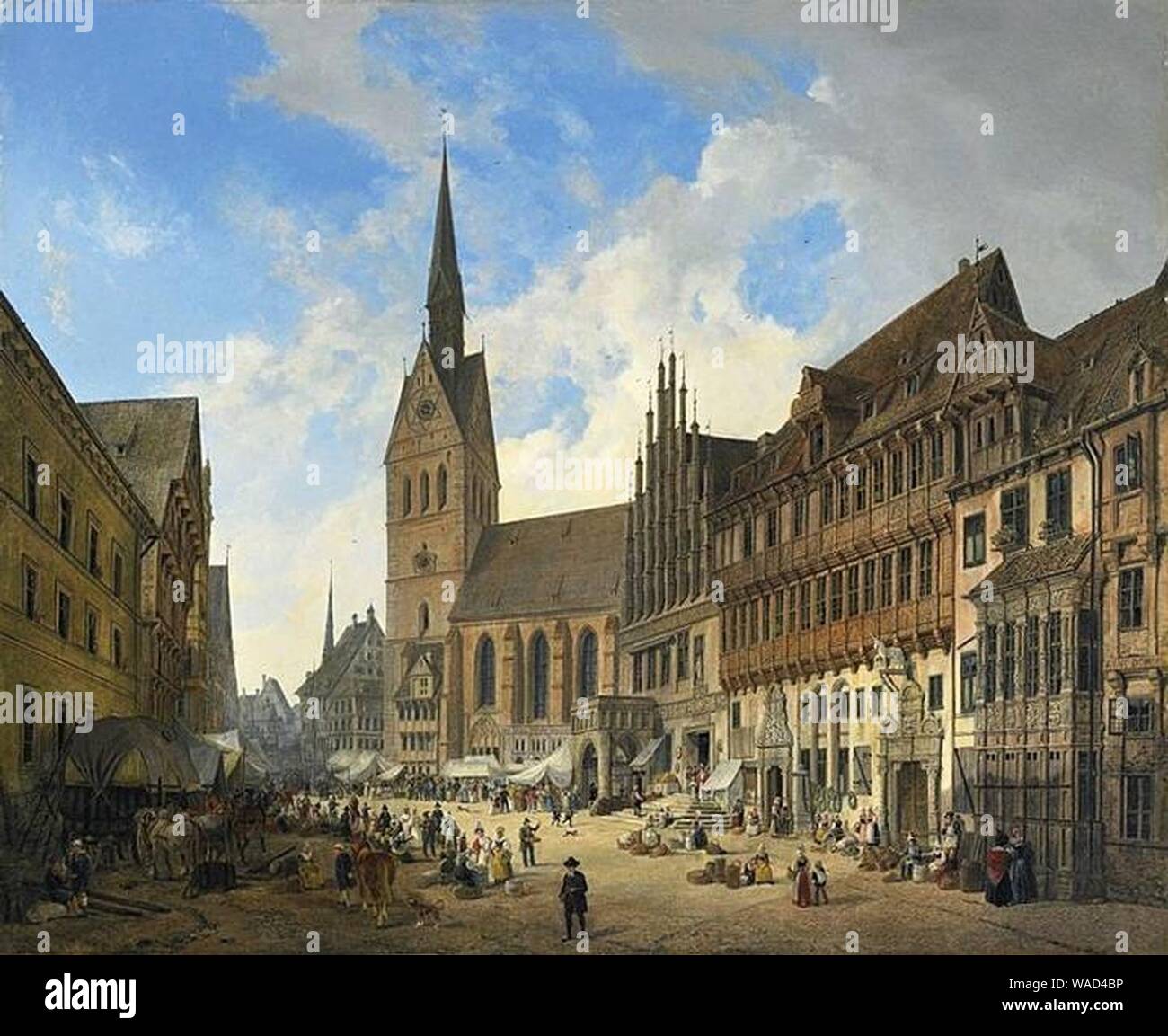 Domenico Quaglio Marktkirche Hannover Stock Photo - Alamy
