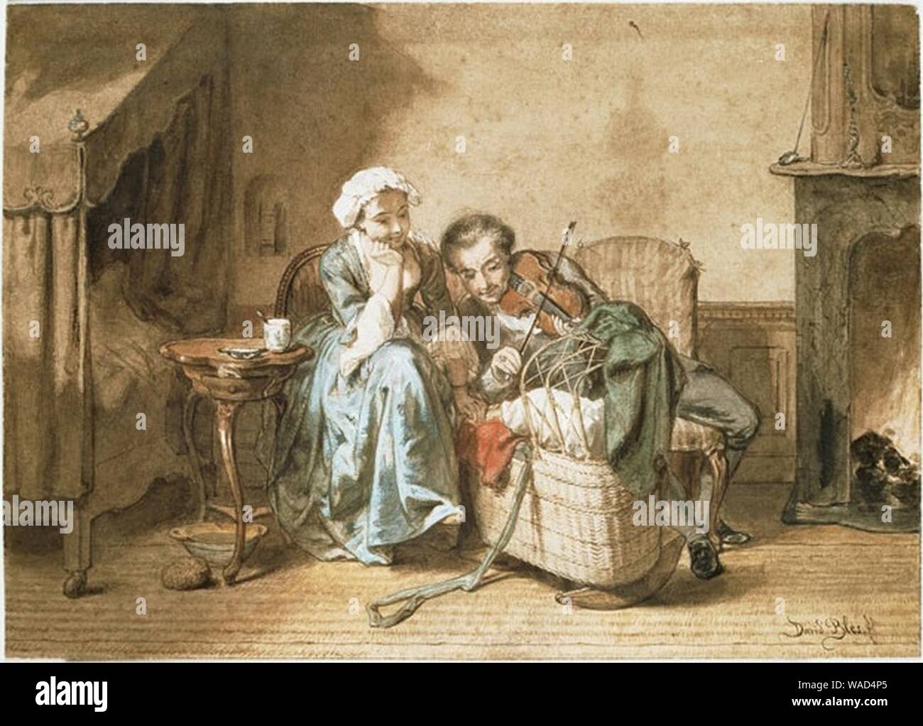 Domestic Bliss by David Bles Stock Photo - Alamy