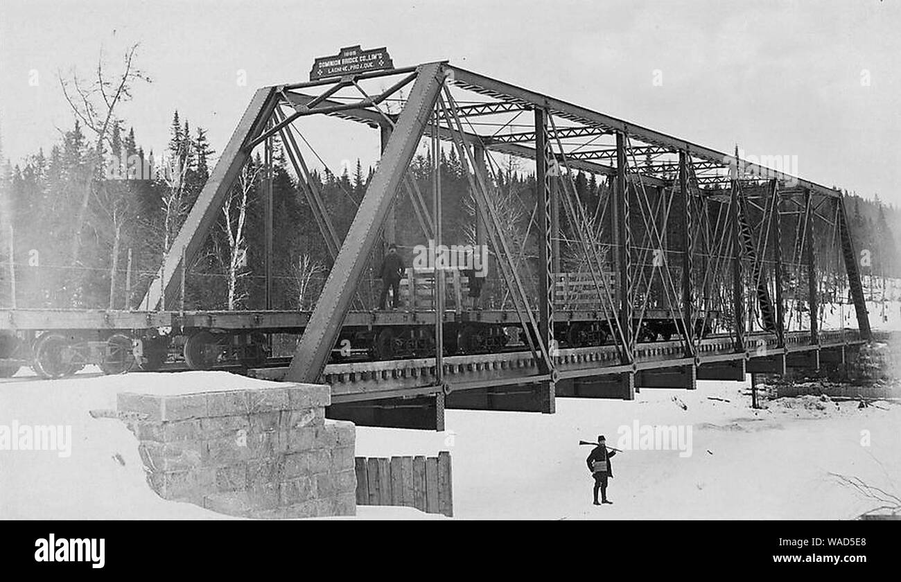Dominion Bridge Company Limited Railroad Bridge Stock Photo - Alamy