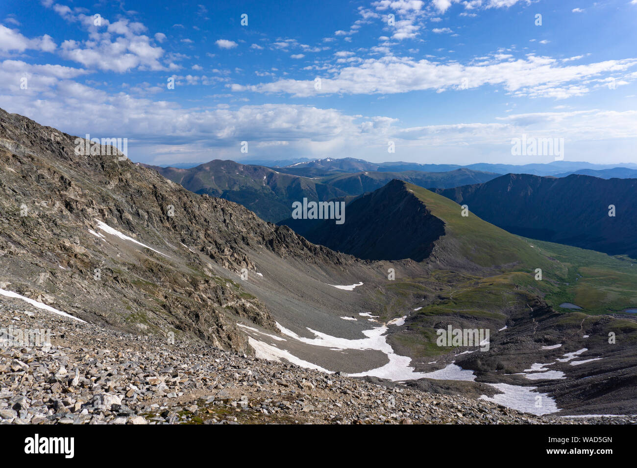 Kelso ridge and Kelso mountain as seen from Torrey's Peak, Colorado ...