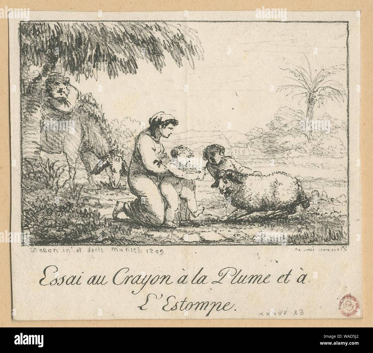 Dominique Vivant Denon, essai 1809 Stock Photo - Alamy