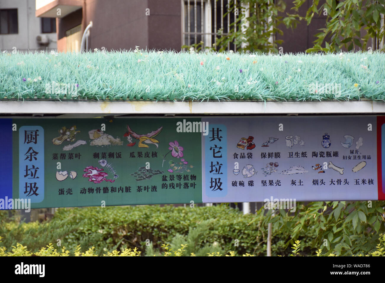 The appropriate disposal bins supported by a face recognition system to ...