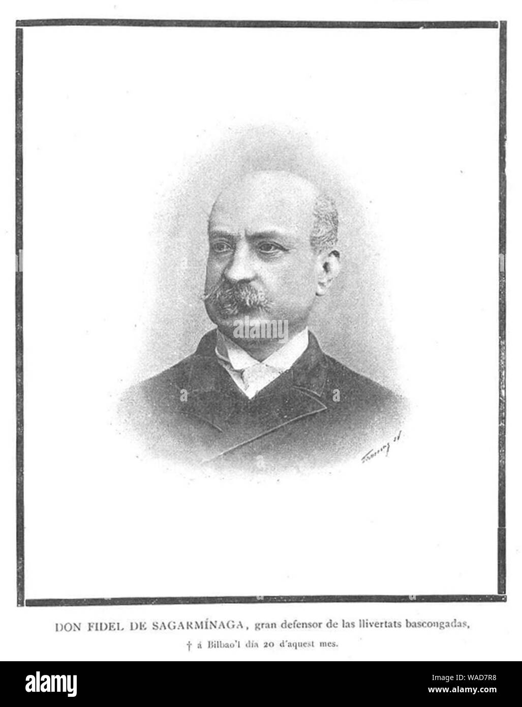 Don Fidel de Sagarmínaga, en La Ilustració Catalana Stock Photo - Alamy