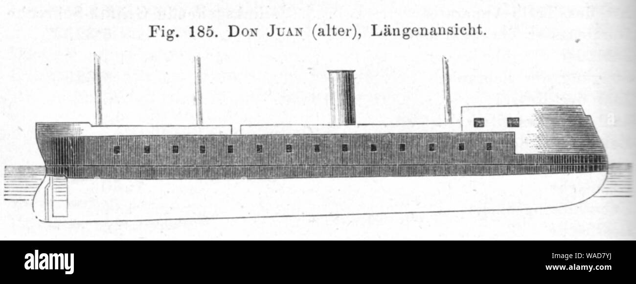 Don Juan d'Austria (1863) - line drawing Stock Photo - Alamy