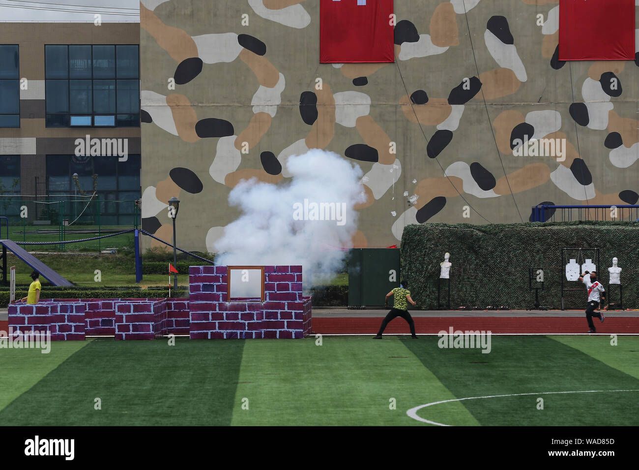 Chinese police officers, including SWAT police officers, take part in a ...