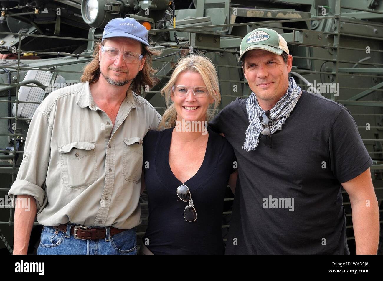 Don McManus, Maeve Quinlan and Paul Johansson at Camp As Sayliyah ...