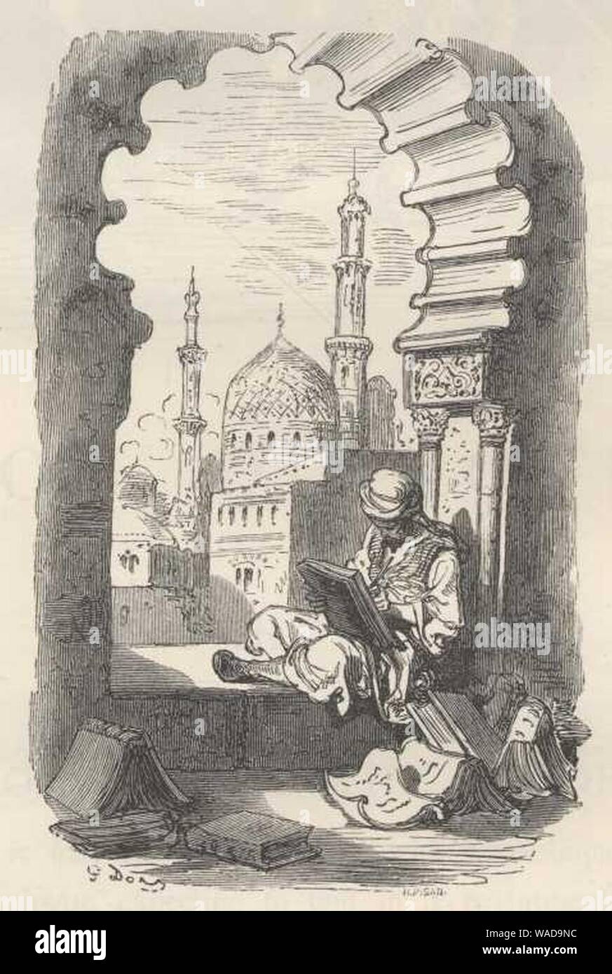 Don Quijote illustrated by Gustav Dore V Stock Photo - Alamy