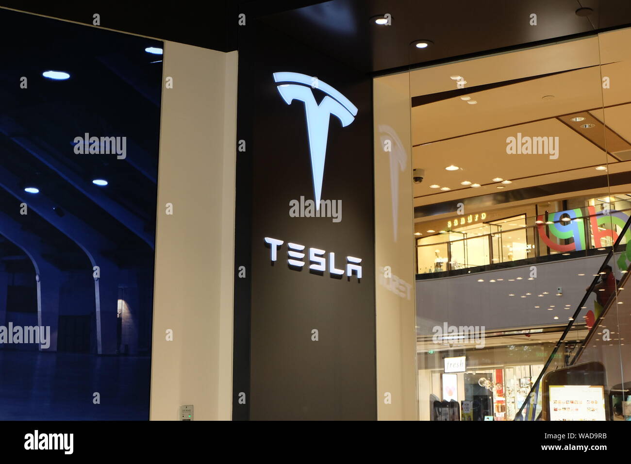 --FILE--View of a dealership store of Tesla in Shanghai, China, 3 July ...