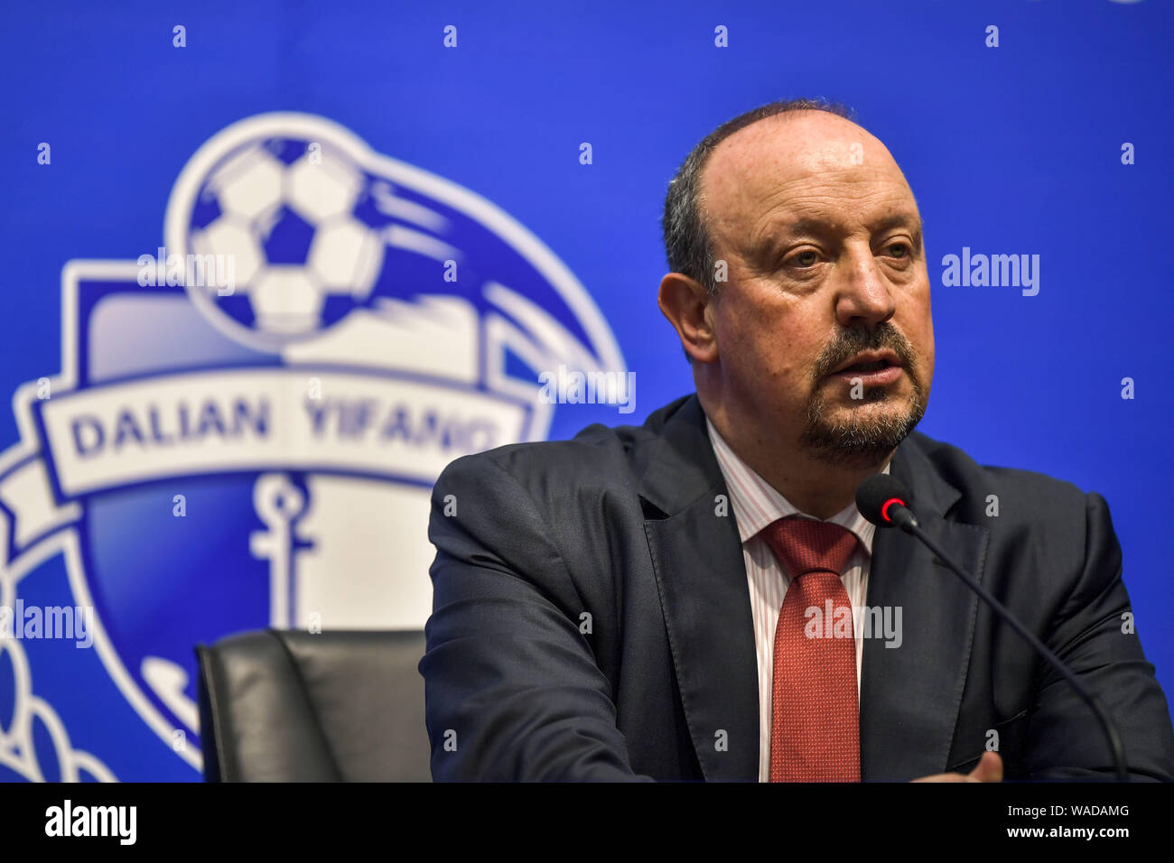 Spanish football manager Rafa Benitez, the new-appointed head coach of ...
