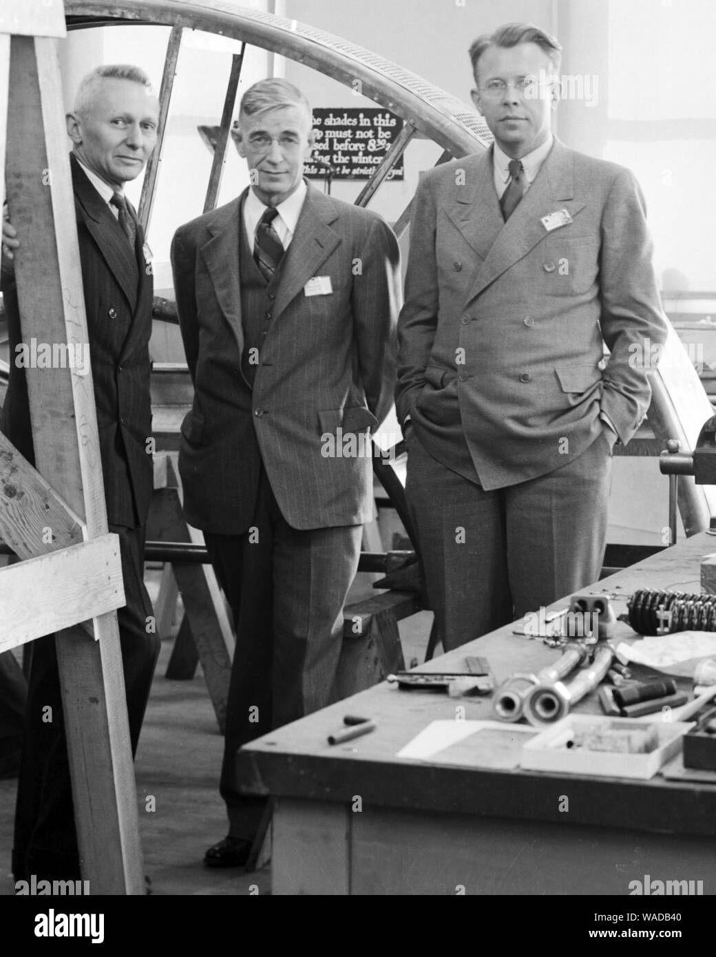 Donald Cooksey, Robert Sproul, and Ernest Orlando Lawrence Stock Photo ...