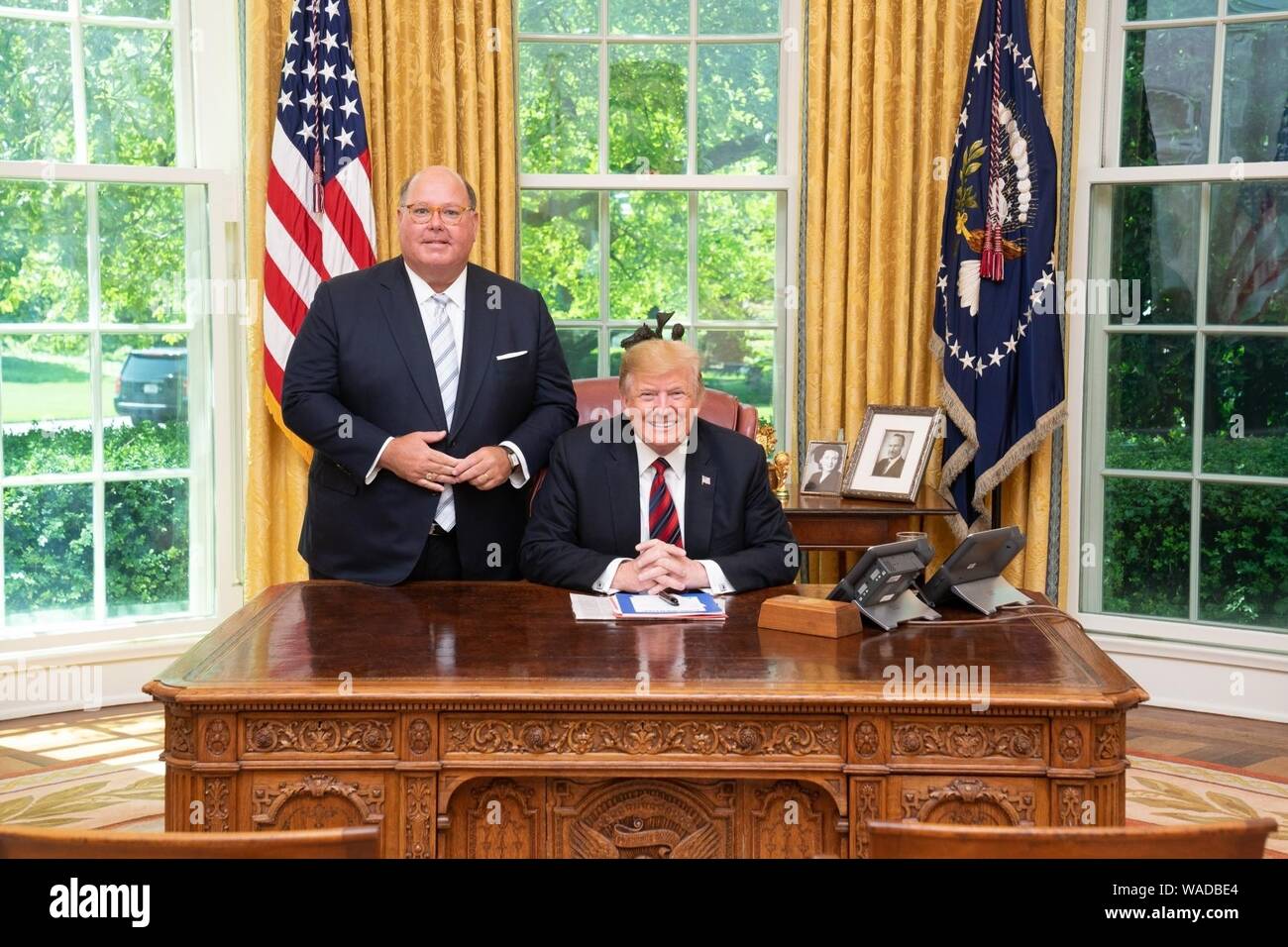 Donald Trump and Ed McMullen Stock Photo - Alamy