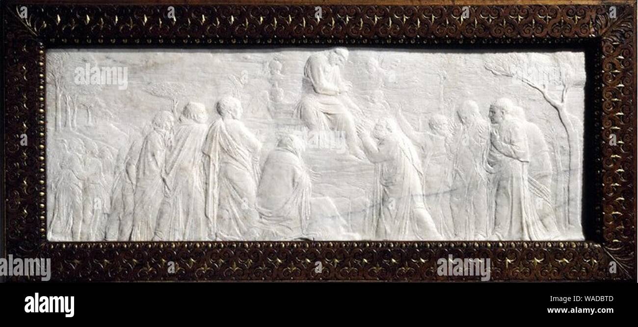 Donatello - The Ascension with Christ giving the Keys to St Peter Stock ...