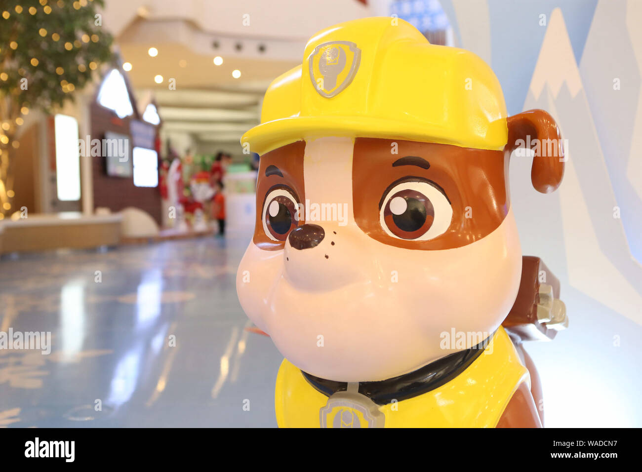 People visit the themed exhibition featuring "PAW Patrol", the Canadian ...