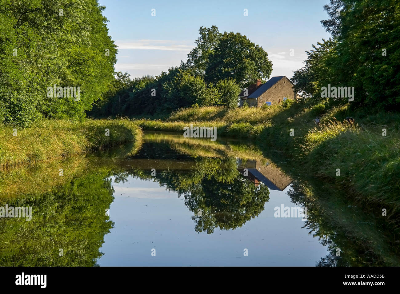 French canals and waterways Stock Photo - Alamy