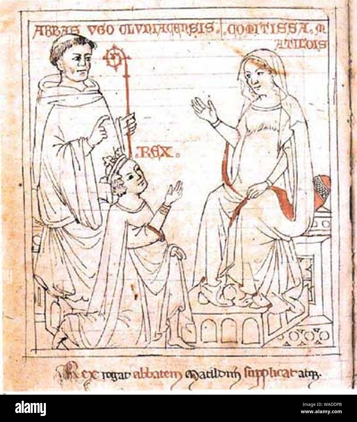 Donizo Acta Comitissae Mathildis Stock Photo - Alamy