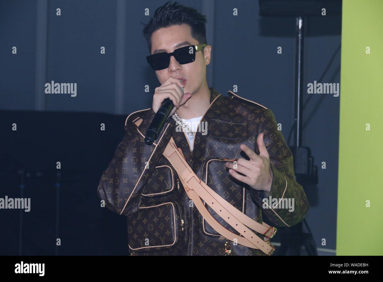 Taiwanese actor and singer Nick Chou attends a fan party for new EP ...