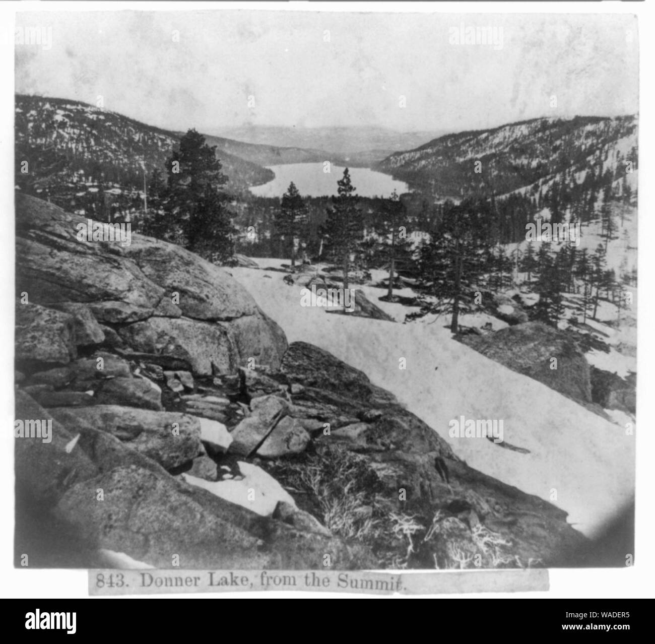 Donner Lake, from the Summit Stock Photo - Alamy