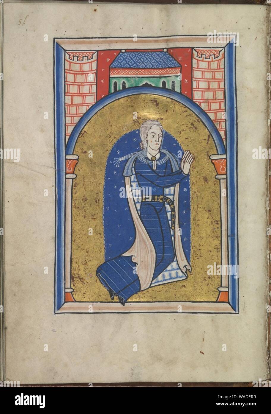 Donor portrait - A noble lady kneeling - Psalter of Eleanor of ...