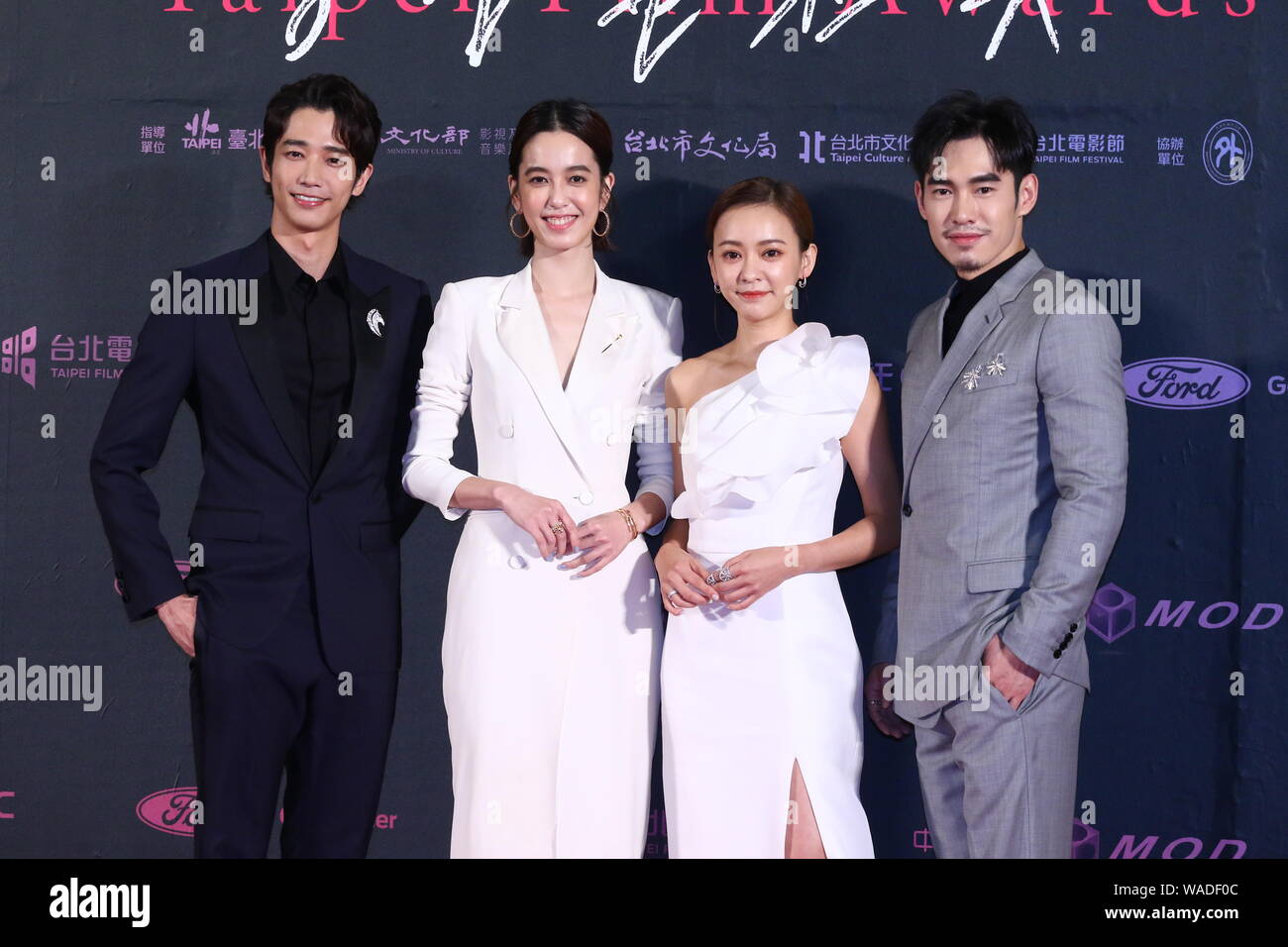 (From left) Taiwanese actor and model Jasper Liu, actresses Annie Chen ...