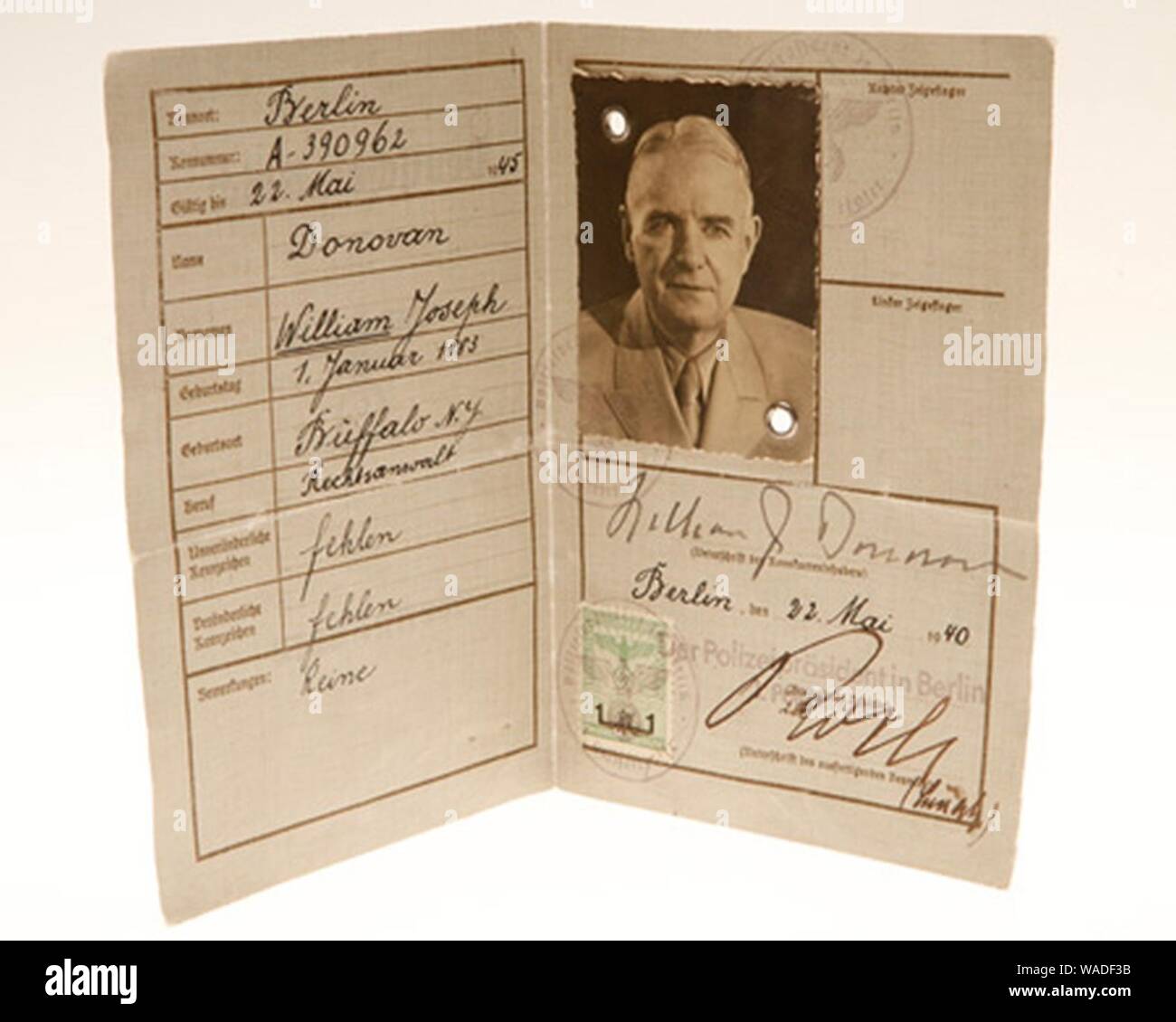 Historic id card hi-res stock photography and images - Alamy