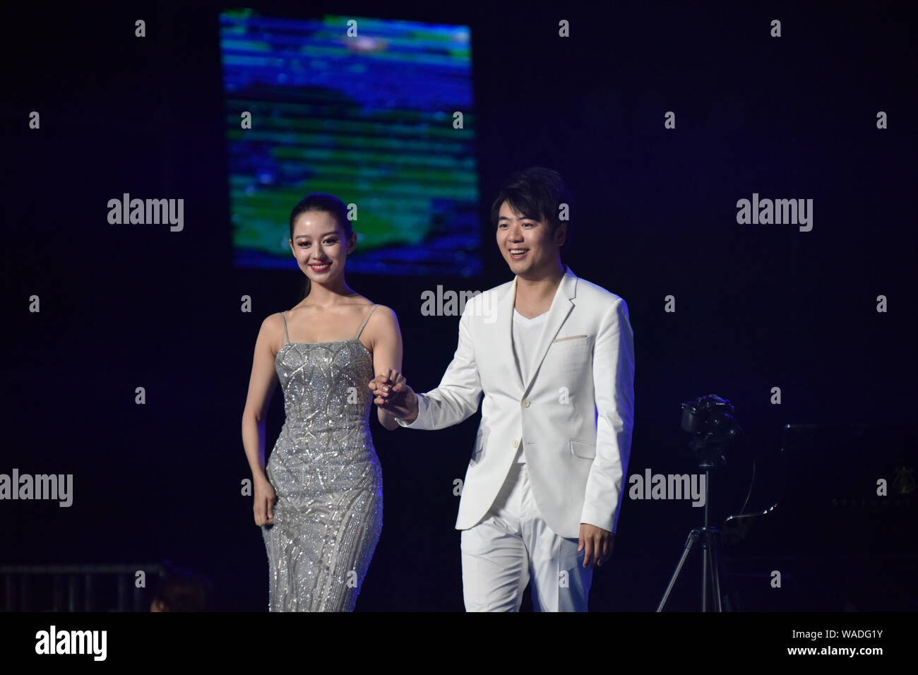 Chinese pianist Lang Lang and his wife Gina Alice Redlinger perform ...