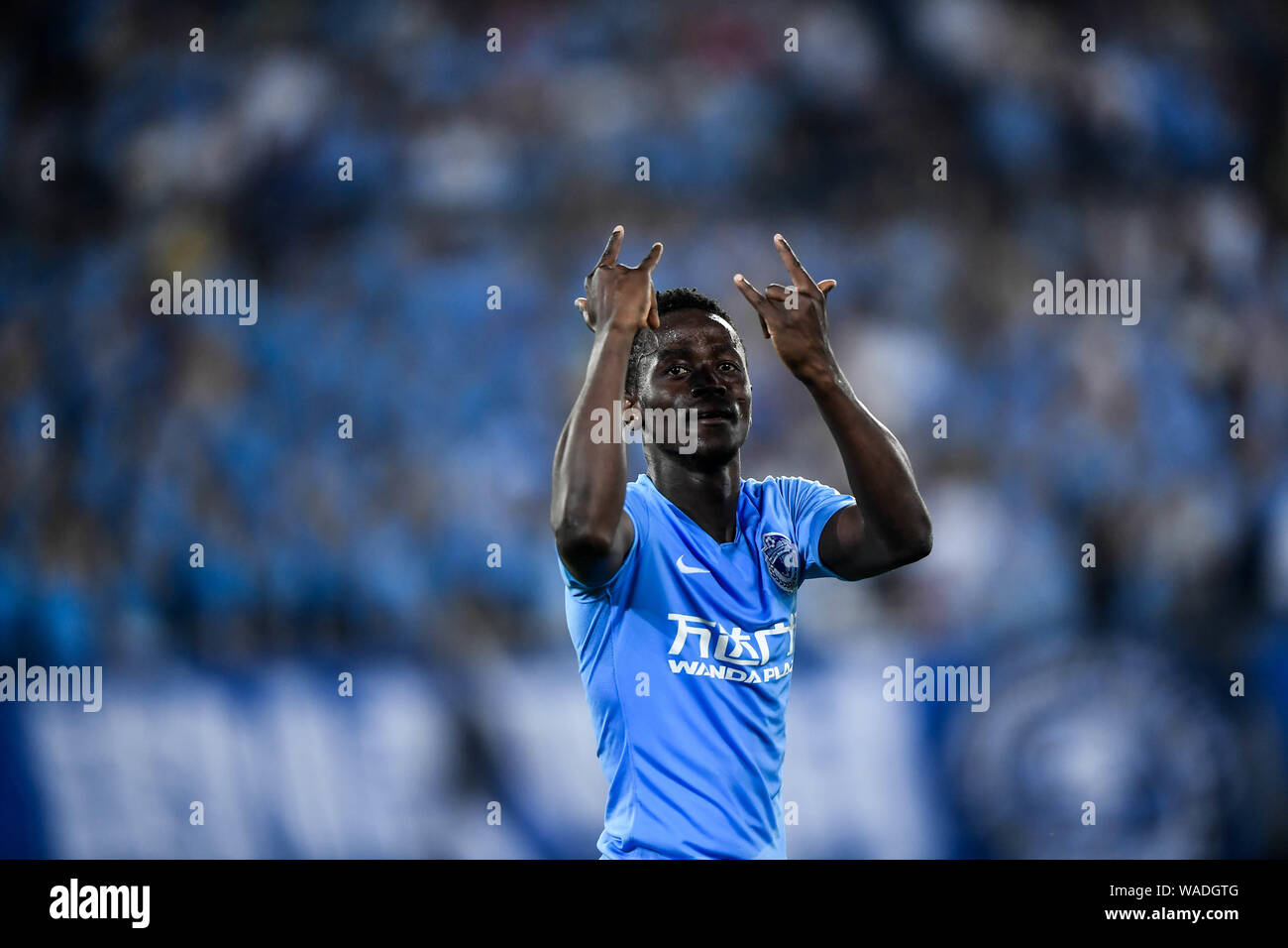 Ghanaian football player Emmanuel Okyere Boateng, of Dalian Yifang ...